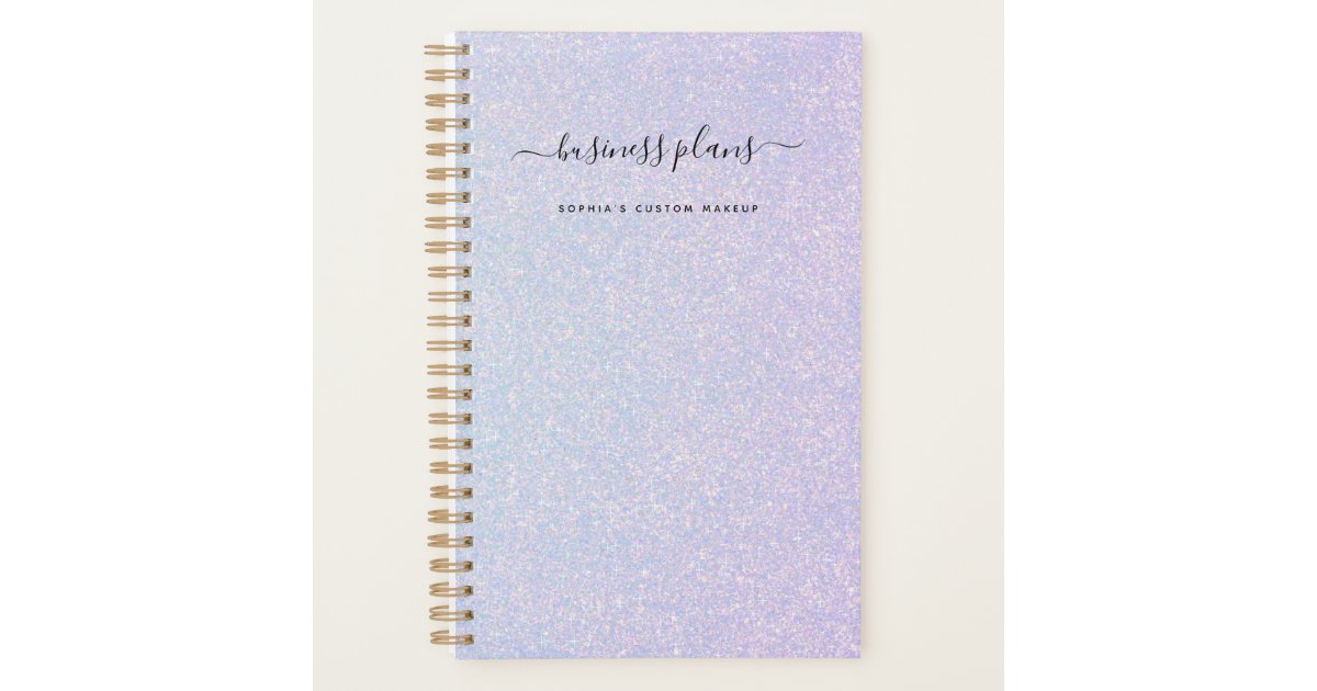 Elegant Dreamy Pastel | Glam Blue and Pink Planner | Zazzle