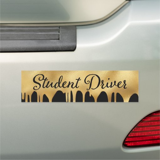 Elegant Driving Learner Safety Warning Driver Car Magnet | Zazzle