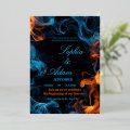 Elegant Dual Flame Wedding Invitation Foil Invitation | Zazzle
