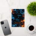 Elegant Dual Flame Wedding Invitation Foil Invitation | Zazzle
