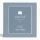 Elegant Dusty Blue Binder for Mom Recipes | Zazzle
