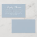 Elegant Dusty Blue Display Shower Bridal Shower Enclosure Card | Zazzle