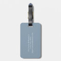 Elegant Dusty Blue Script Name Personalized Luggage Tag | Zazzle