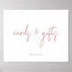 Elegant Dusty Rose Cards and Gifts Sign | Zazzle