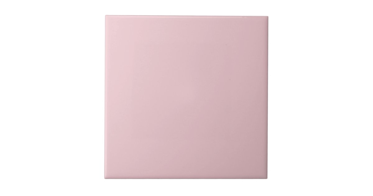 Elegant Dusty Rose Pink Plain Solid Color Bedroom Ceramic Tile | Zazzle