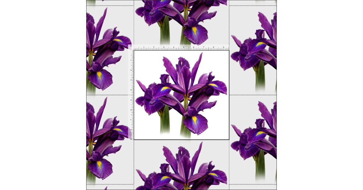 Elegant Dutch Iris Purple Sensation Fabric | Zazzle Elegant Dutch Iris Purple Sensation Fabric | Zazzle