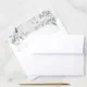 Elegant Earthy Greenery Envelope Liner | Zazzle