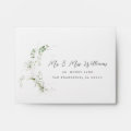 Elegant Earthy Greenery Personalized Envelope | Zazzle