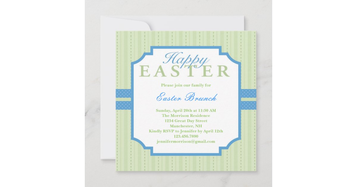 Elegant Easter Invitation | Zazzle