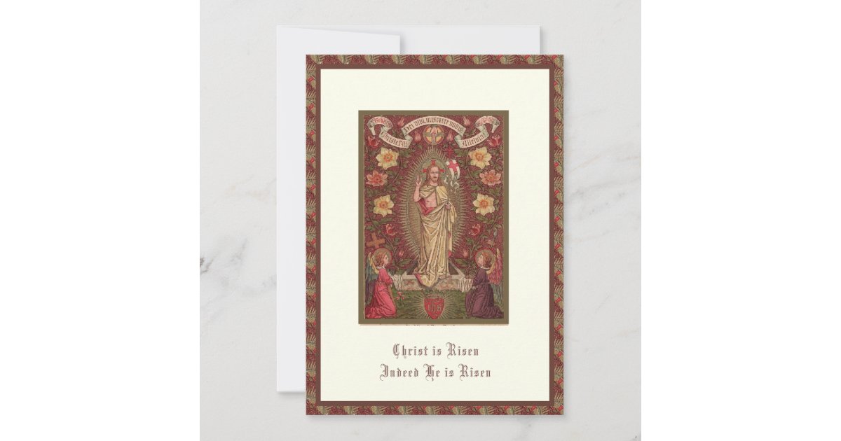Elegant Easter Pascha Resurrection Jesus Prayer | Zazzle