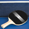 Elegant Editable Monogram Script Writing | Black Ping Pong Paddle | Zazzle