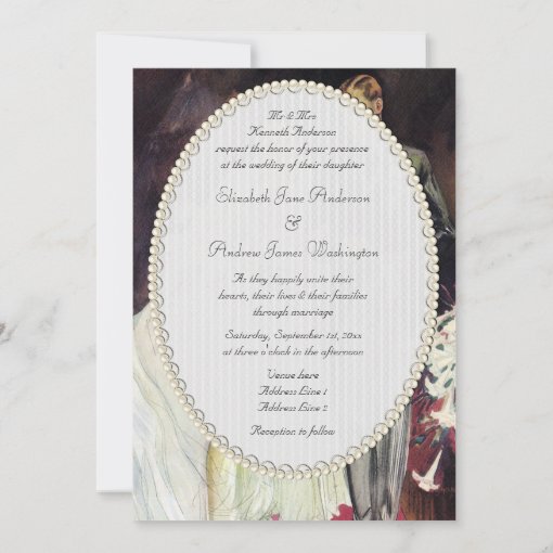 Elegant Edwardian Wedding Invitation | Zazzle
