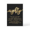 Elegant Eighty Gold Script Black 80th Birthday Invitation | Zazzle