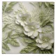 Elegant Embossed 3D Floral Relief Ceramic Tile | Zazzle