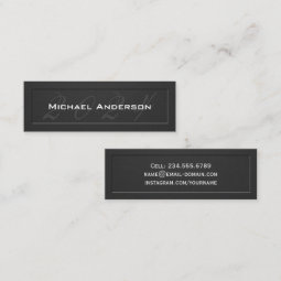 Elegant Embossed Look Senior Class Graduation Calling Card | Zazzle