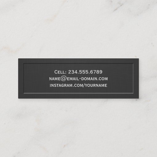 Elegant Embossed Look Senior Class Graduation Calling Card | Zazzle