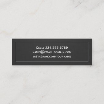 Elegant Embossed Look Senior Class Graduation Calling Card | Zazzle