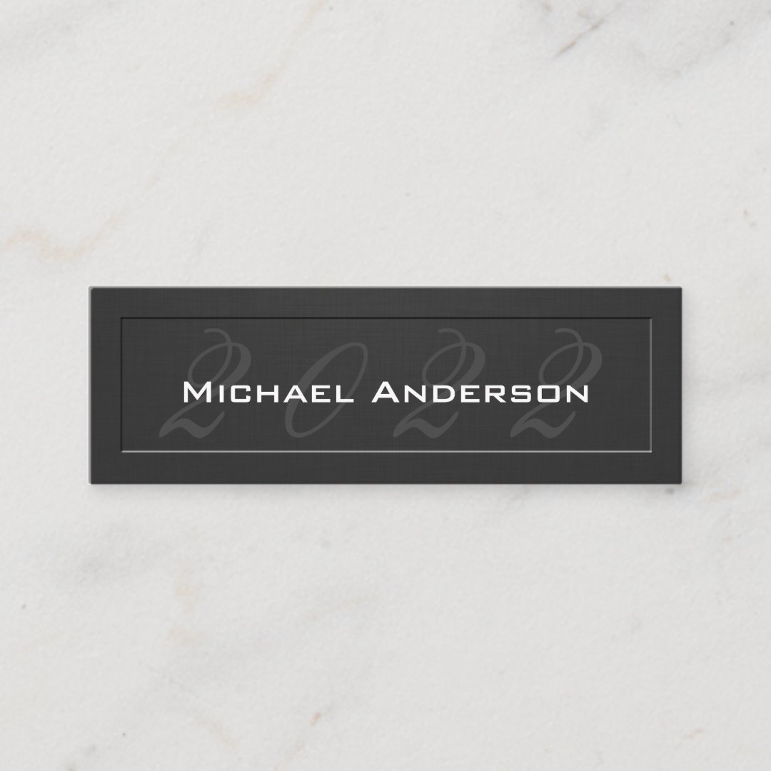 Elegant Embossed Look Senior Class Graduation Calling Card | Zazzle