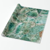 Elegant Emerald Crystal Wrapping Paper | Zazzle