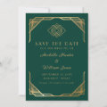 Elegant Emerald Green Calligraphy Script Save The Date | Zazzle