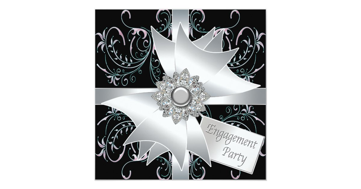 Elegant Engagement Party Invitations | Zazzle.com