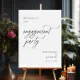 Elegant Engagement Party photo welcome Poster | Zazzle