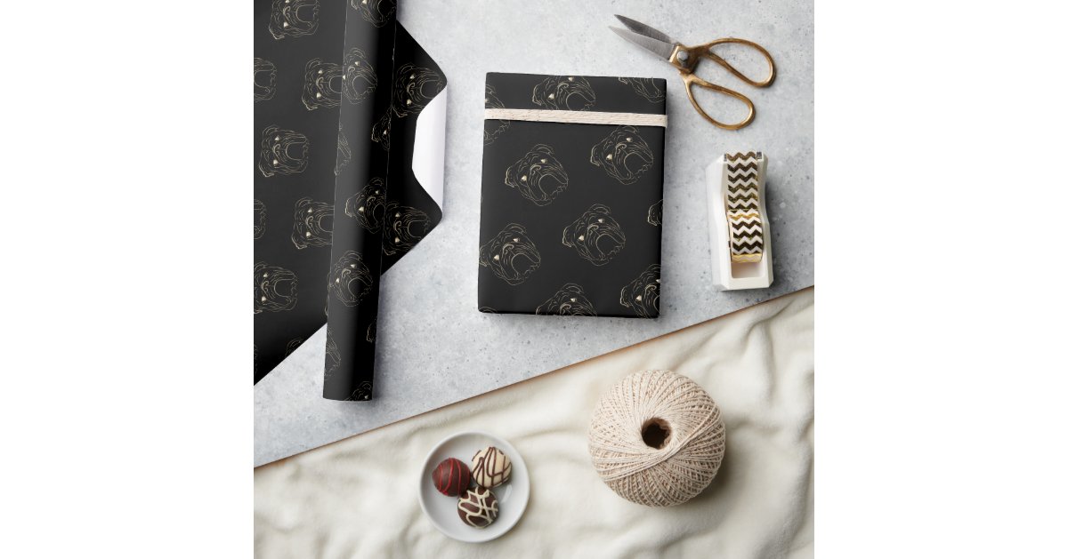 Elegant English Bulldog Wrapping Paper | Zazzle