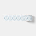 Elegant Engraved Blue and White Floral Toile Grosgrain Ribbon | Zazzle