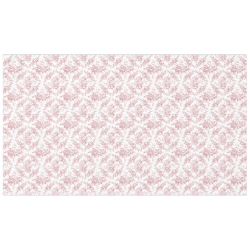 Elegant Engraved Pink and White Floral Toile Tablecloth | Zazzle
