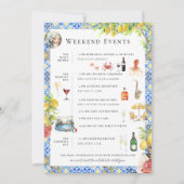 Elegant Estate | Illustrated Wedding Weekend Invitation | Zazzle