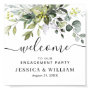 Elegant Eucalyptus ENGAGEMENT PARTY Welcome Sign | Zazzle