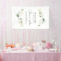 Elegant Eucalyptus Foliage Wedding Welcome Banner | Zazzle