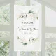 Elegant Eucalyptus Foliage Wedding Welcome Banner | Zazzle