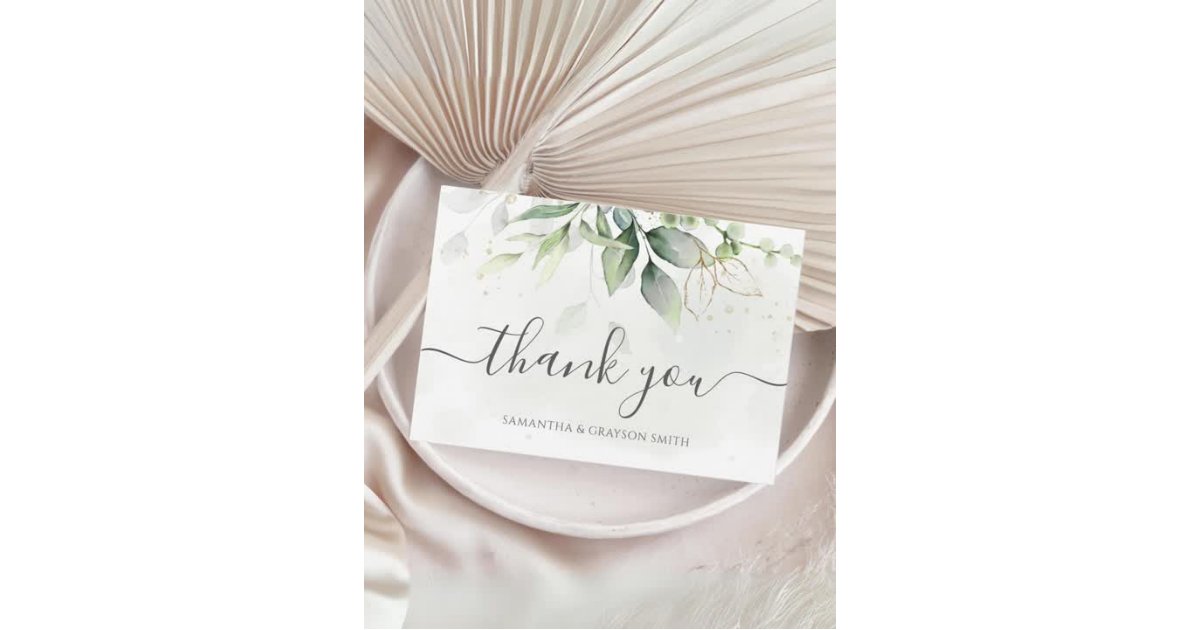 Elegant Eucalyptus Greenery Gold Wedding Reception Enclosure Card | Zazzle