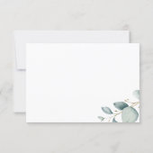 Elegant eucalyptus greenery gold wedding RSVP card | Zazzle