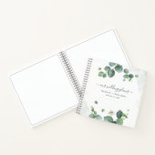 Elegant Eucalyptus Greenery Wedding Planner Notebook | Zazzle