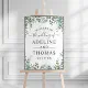 Elegant Eucalyptus Greenery Wedding Welcome Poster | Zazzle