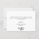 Elegant Eucalyptus White Roses Floral Thank You Card | Zazzle
