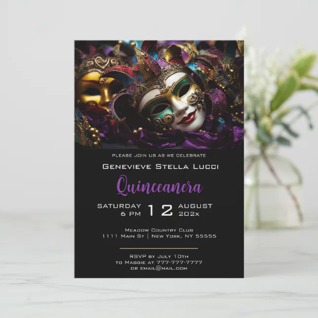 Elegant Evening Birthday Party Invitation | Zazzle