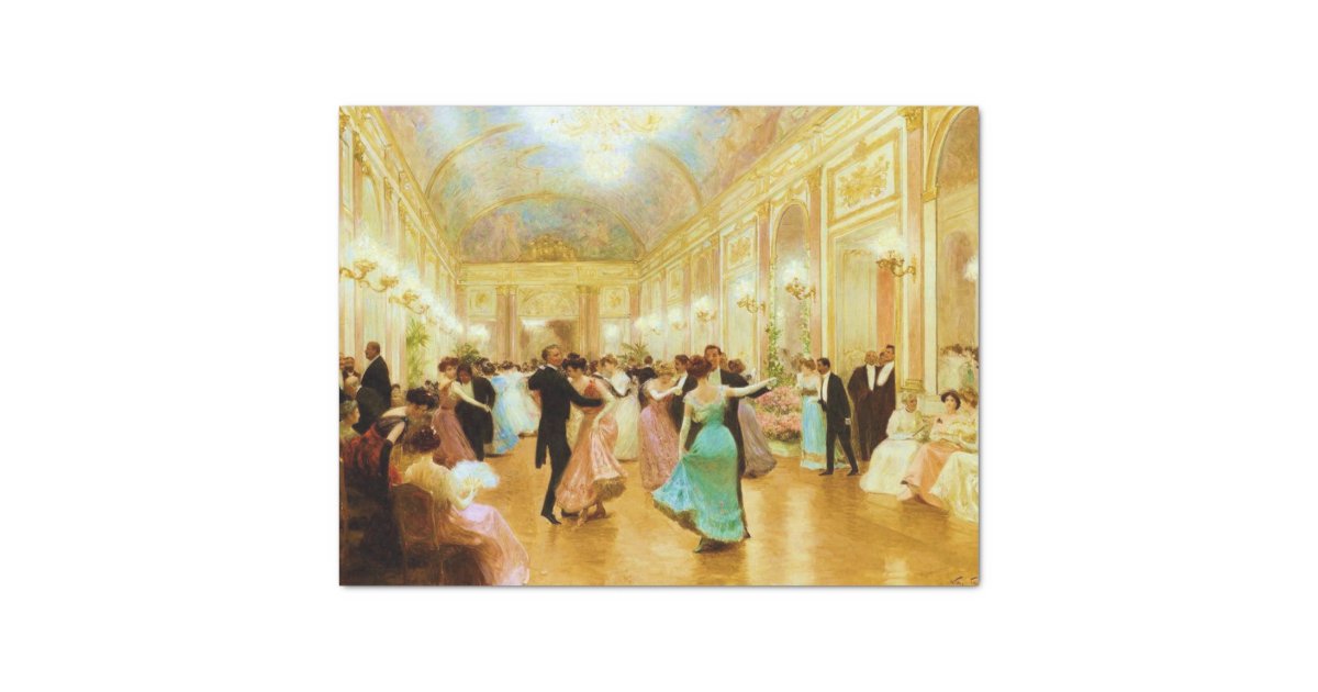 Elegant Evening (Dancing at the Palace Ball) Tissue Paper | Zazzle