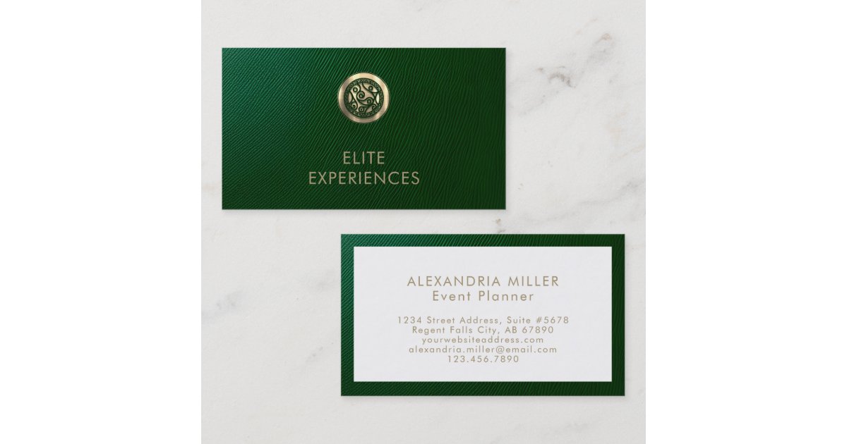 Elegant Event Planner Business Card | Zazzle