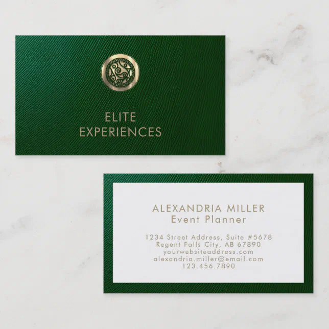 Elegant Event Planner Business Card | Zazzle