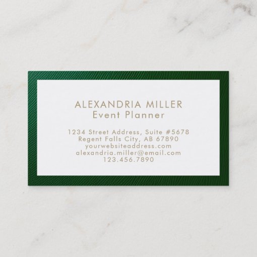 Elegant Event Planner Business Card | Zazzle