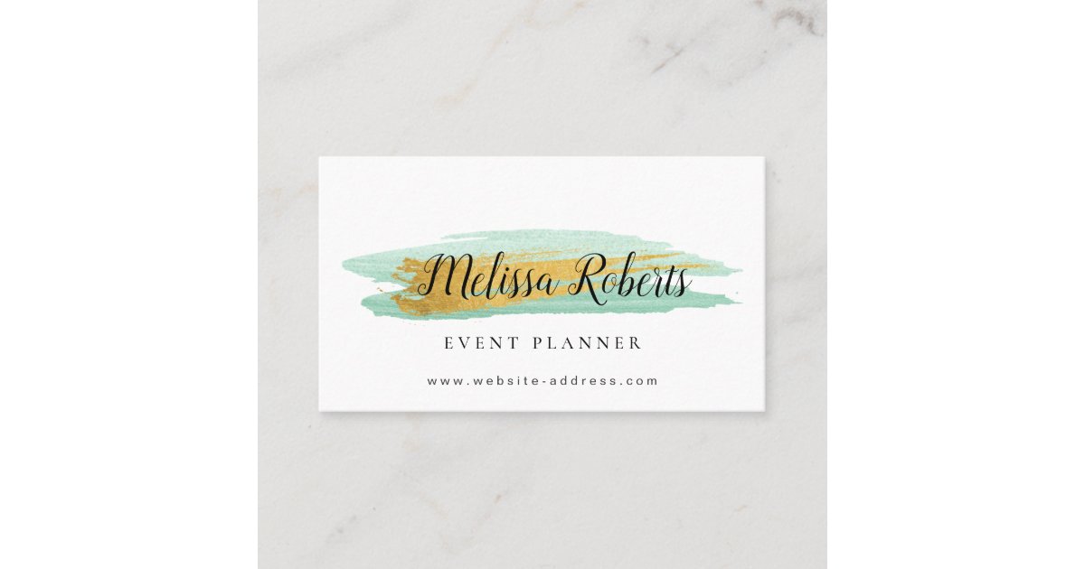elegant event planner modern business card | Zazzle