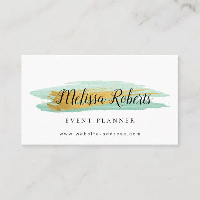 elegant event planner modern business card | Zazzle