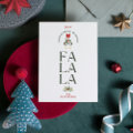 Elegant Fa La La Christmas Photo Personalized | Zazzle