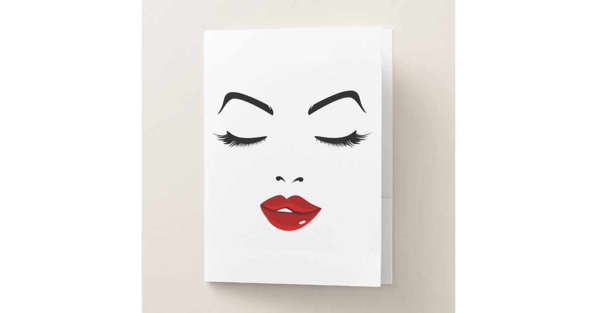 Elegant Face Pocket Folder | Zazzle