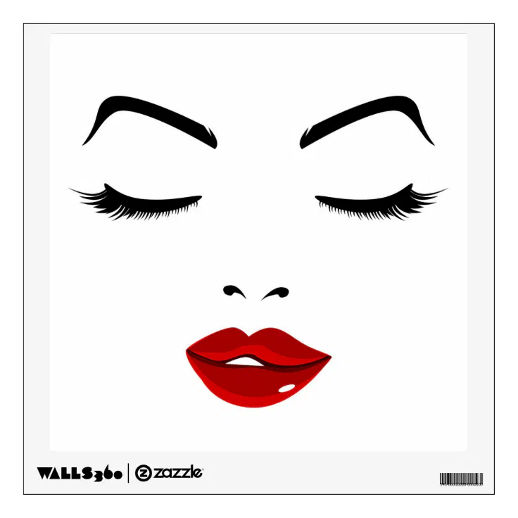 Elegant Face Wall Decal | Zazzle