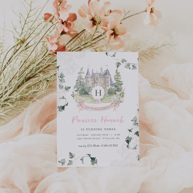 Elegant Fairy Tale | Princess Birthday Party Invitation | Zazzle