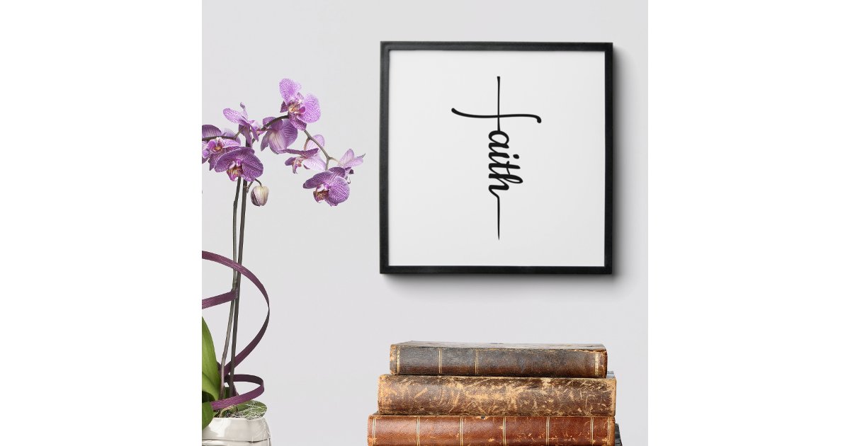 Elegant Faith Cross Peel And Stick Photo Tile | Zazzle